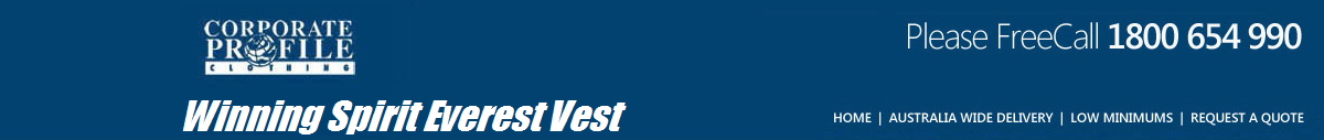 Everest Workwear Vest #JK47 With Logo Service, Corporate.com.au